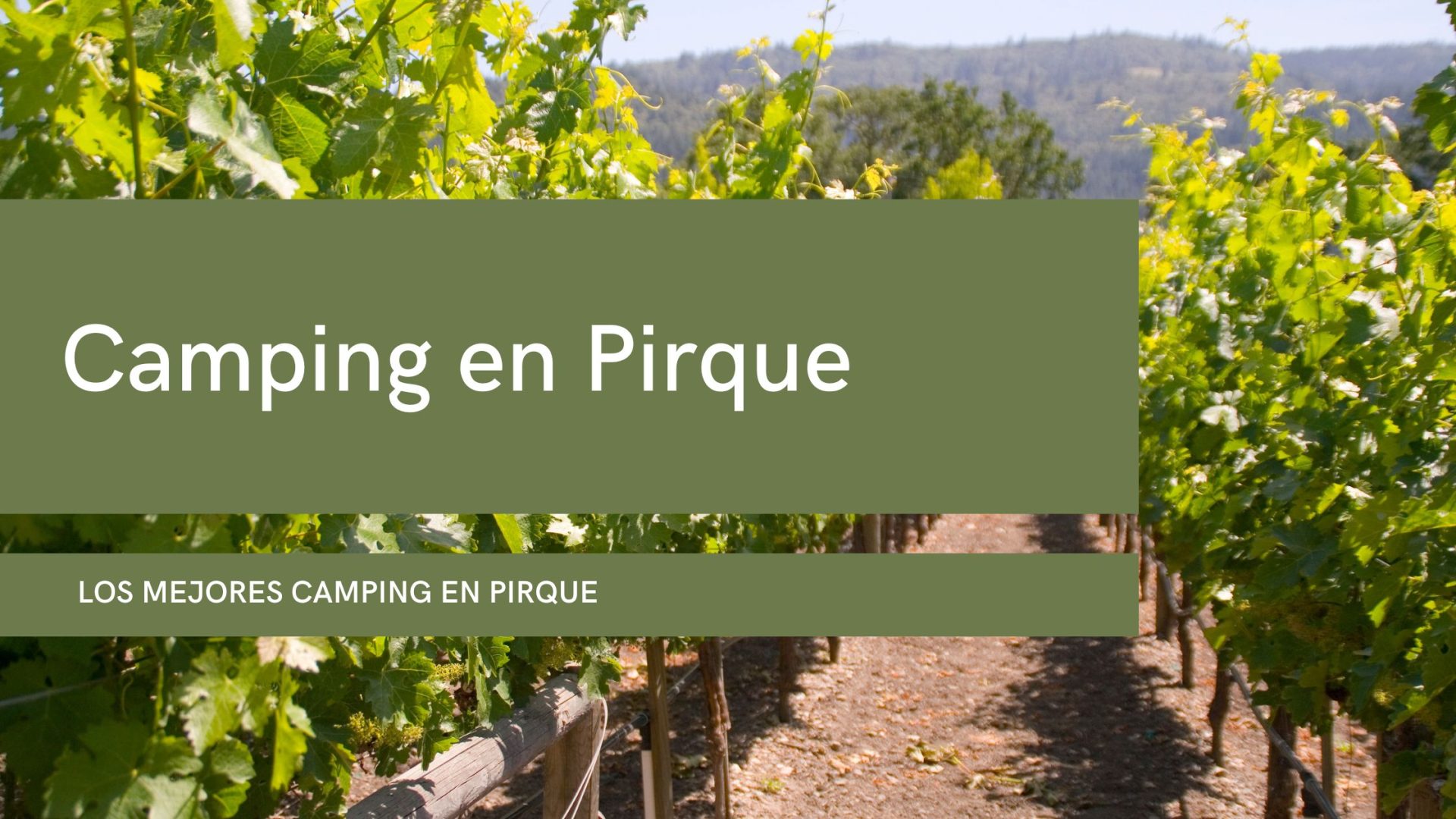 Camping en Pirque : 3 Mejores Campings 2025 | CampingChile